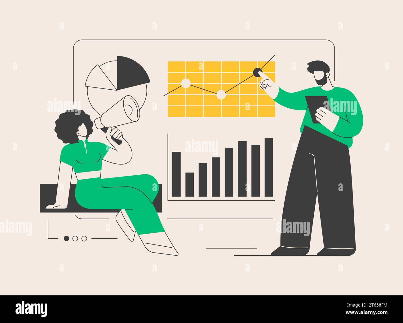 Marketing campaign management abstract concept vector illustration ...