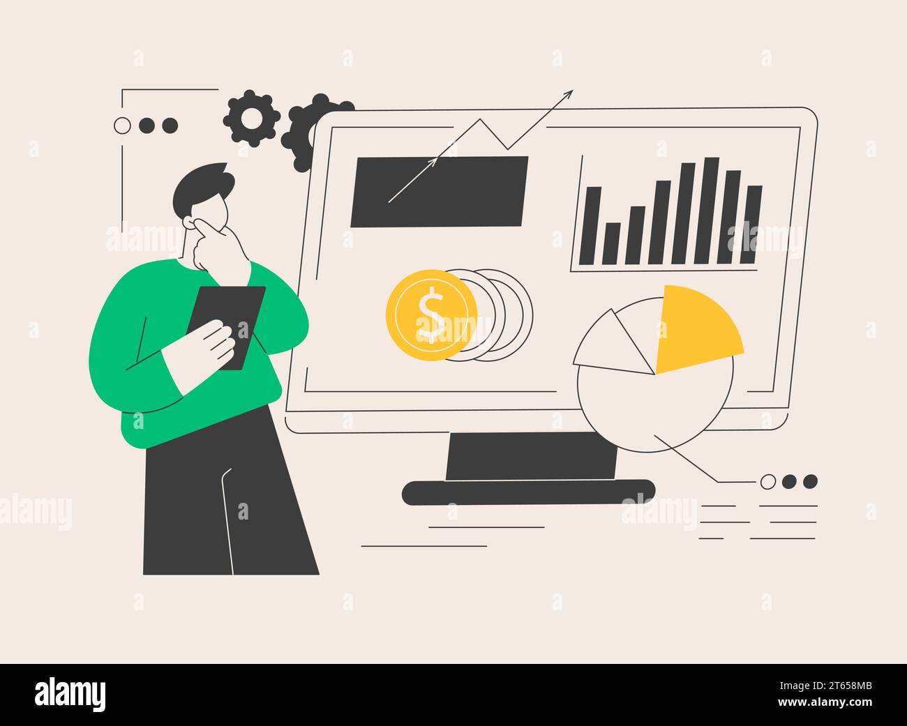 Marketing investment abstract concept vector illustration Stock Vector ...