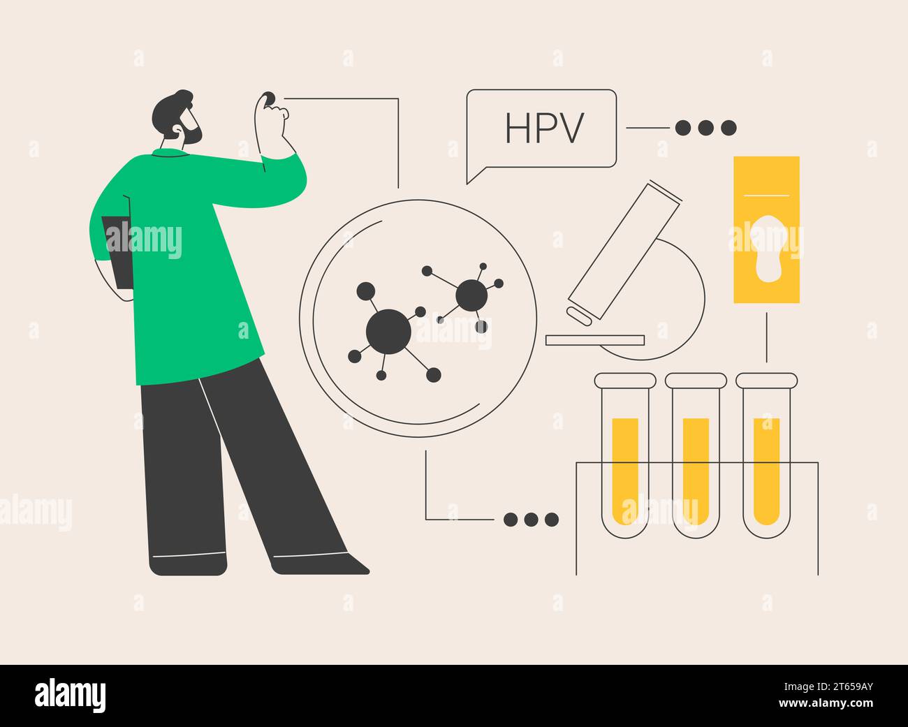 HPV test abstract concept vector illustration Stock Vector Image & Art ...