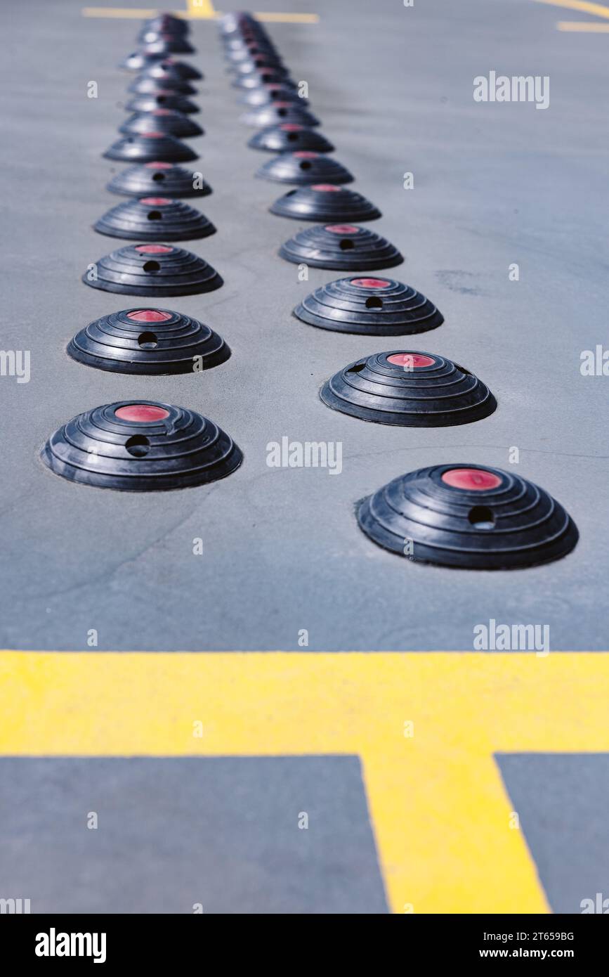 Element of forced speed reduction Stock Photo - Alamy