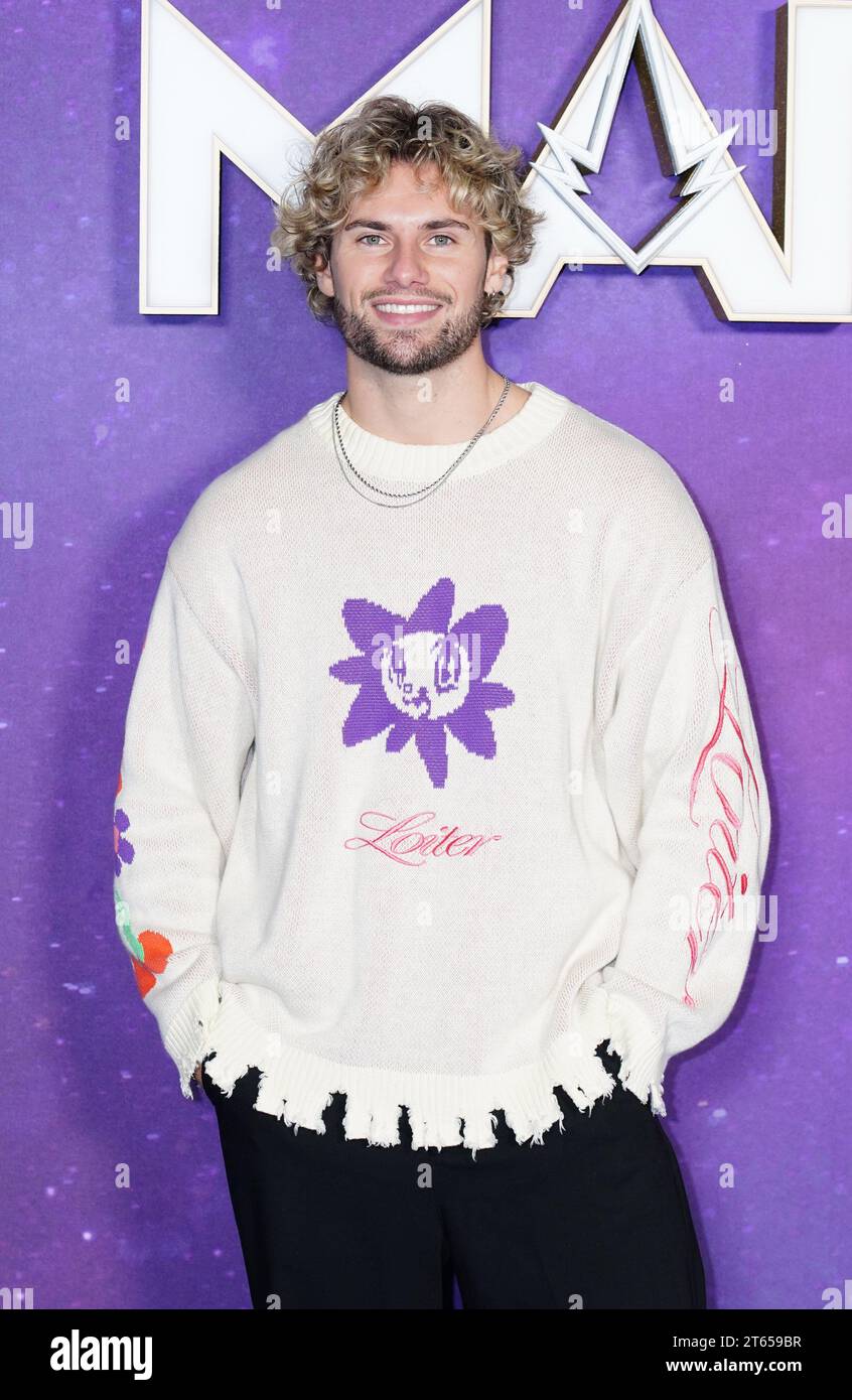 Joseph Garrett attends the gala screening of The Marvels at Cineworld ...