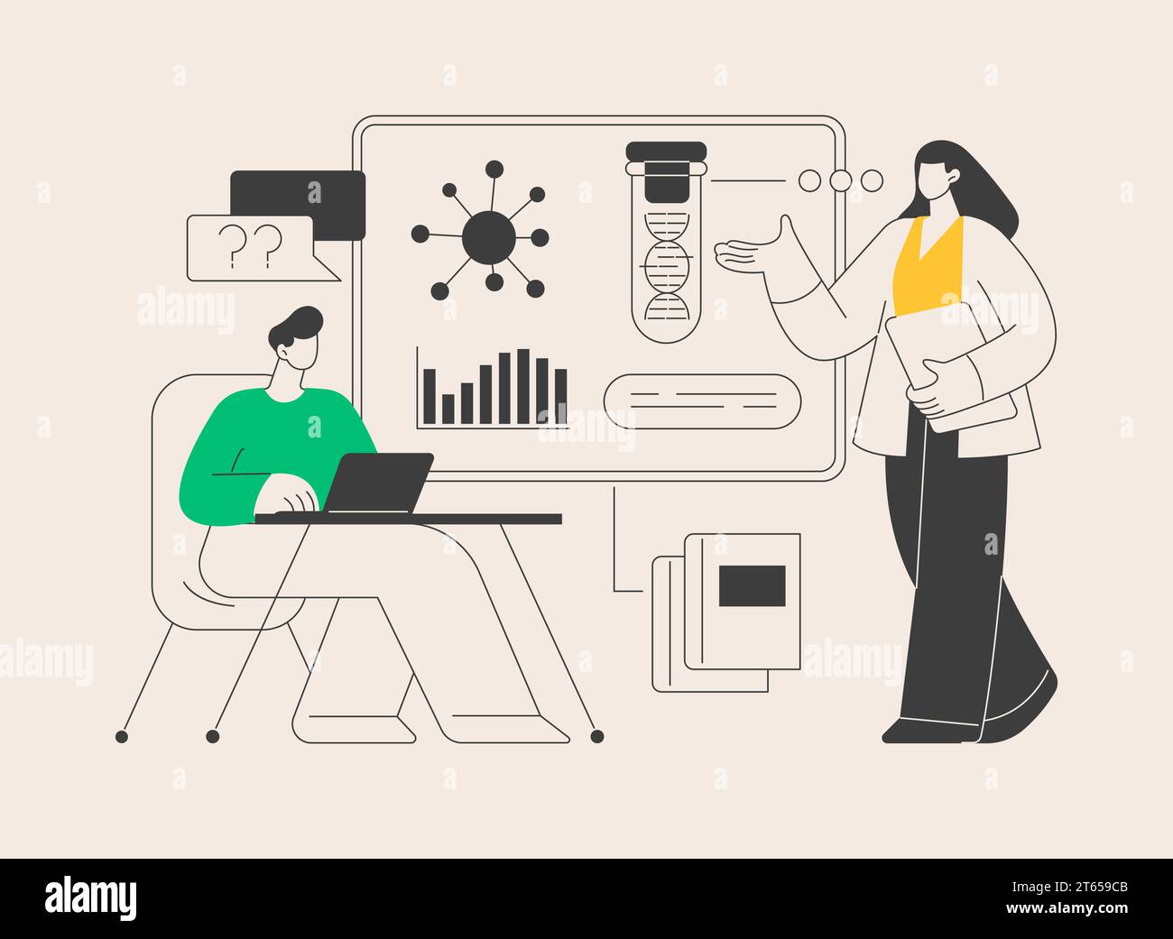 HPV education programs abstract concept vector illustration Stock ...