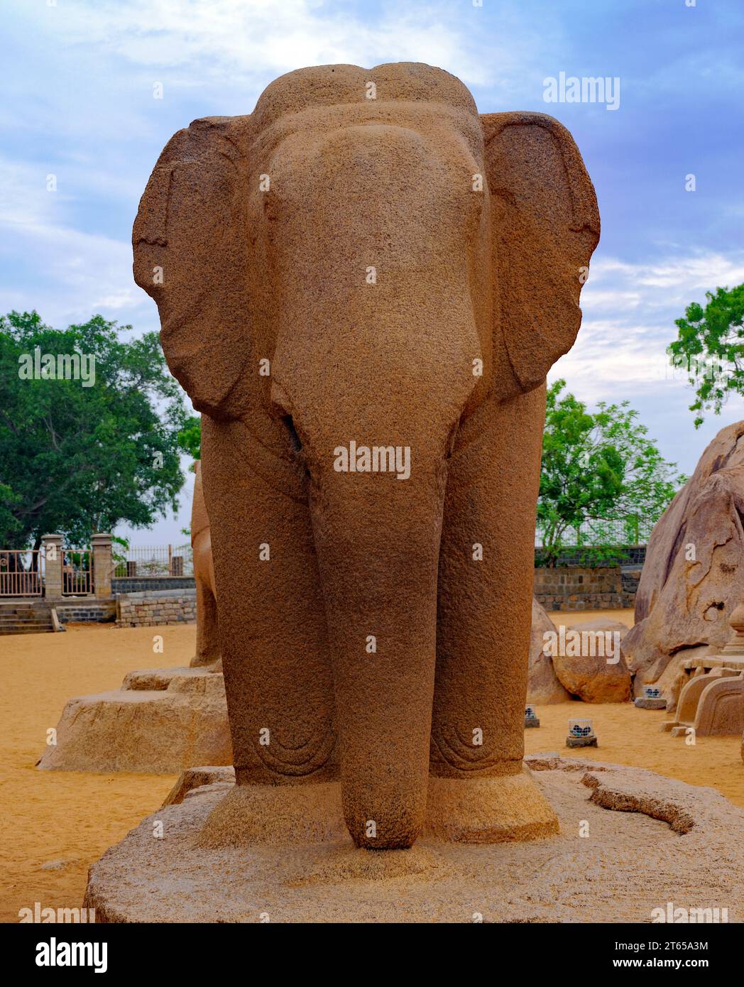 Seventh century Pancha Rathas (Five Chariots) at Mahabalipuram on the ...