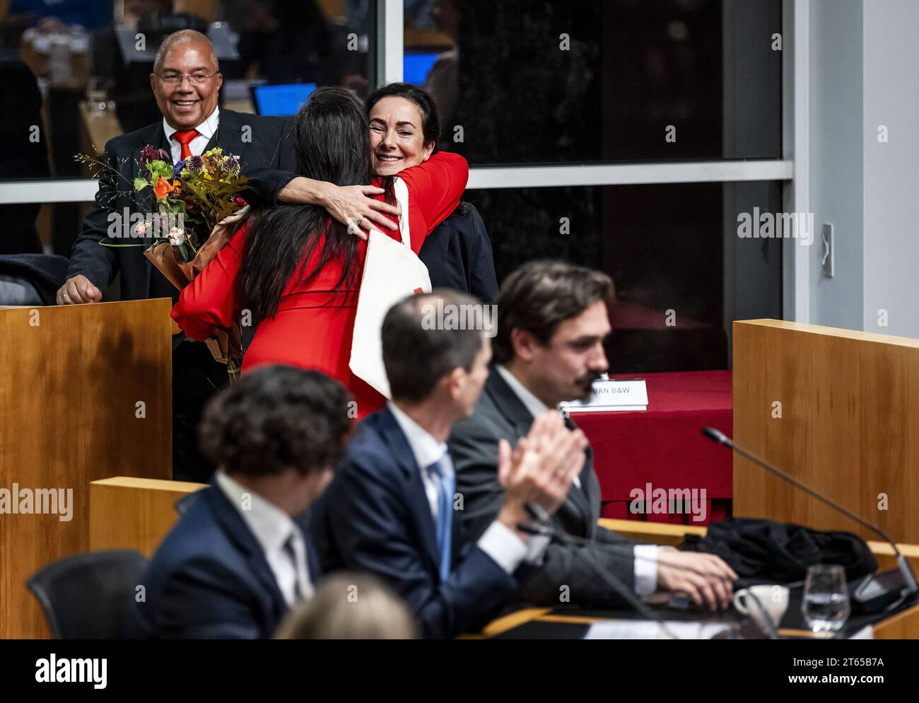 AMSTERDAM - Annabel Nanninga of JA21 during a council meeting in which ...