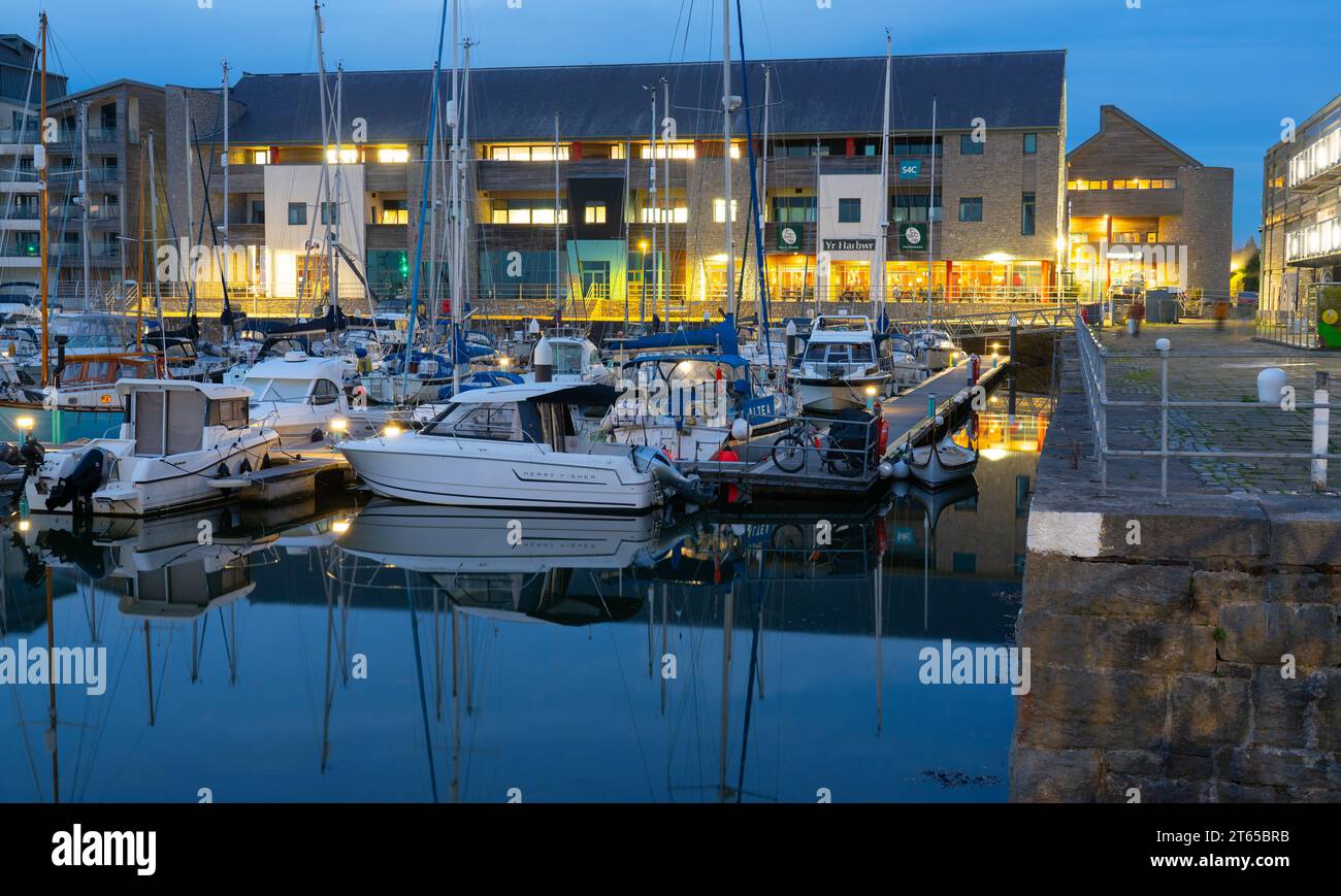 Victoria Dock, Caernarfon, Gwynedd, North Wales. Pictured in October ...