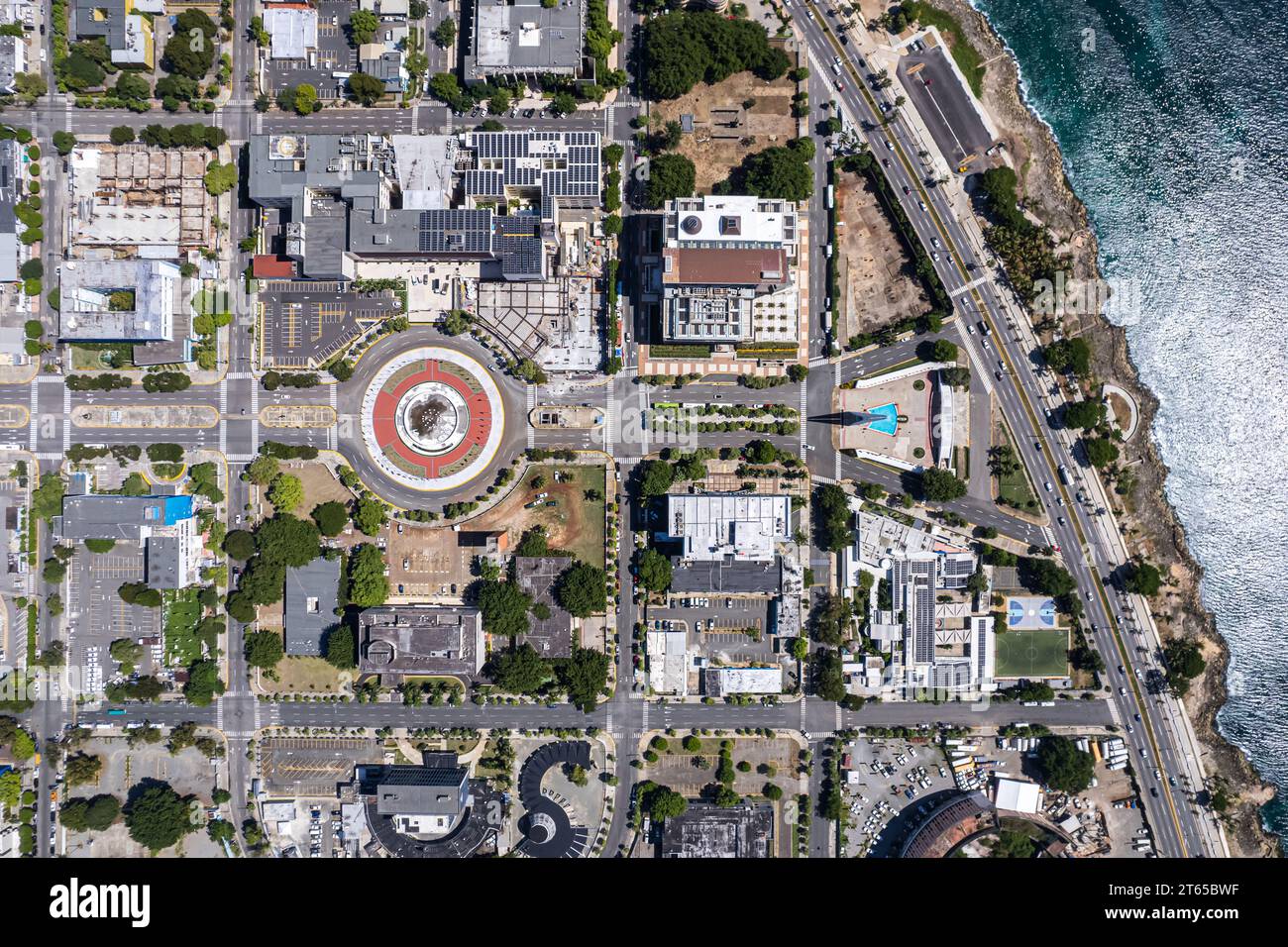 Aerial view of the Santo Domingo, Capital Of Dominican Republic, its ...
