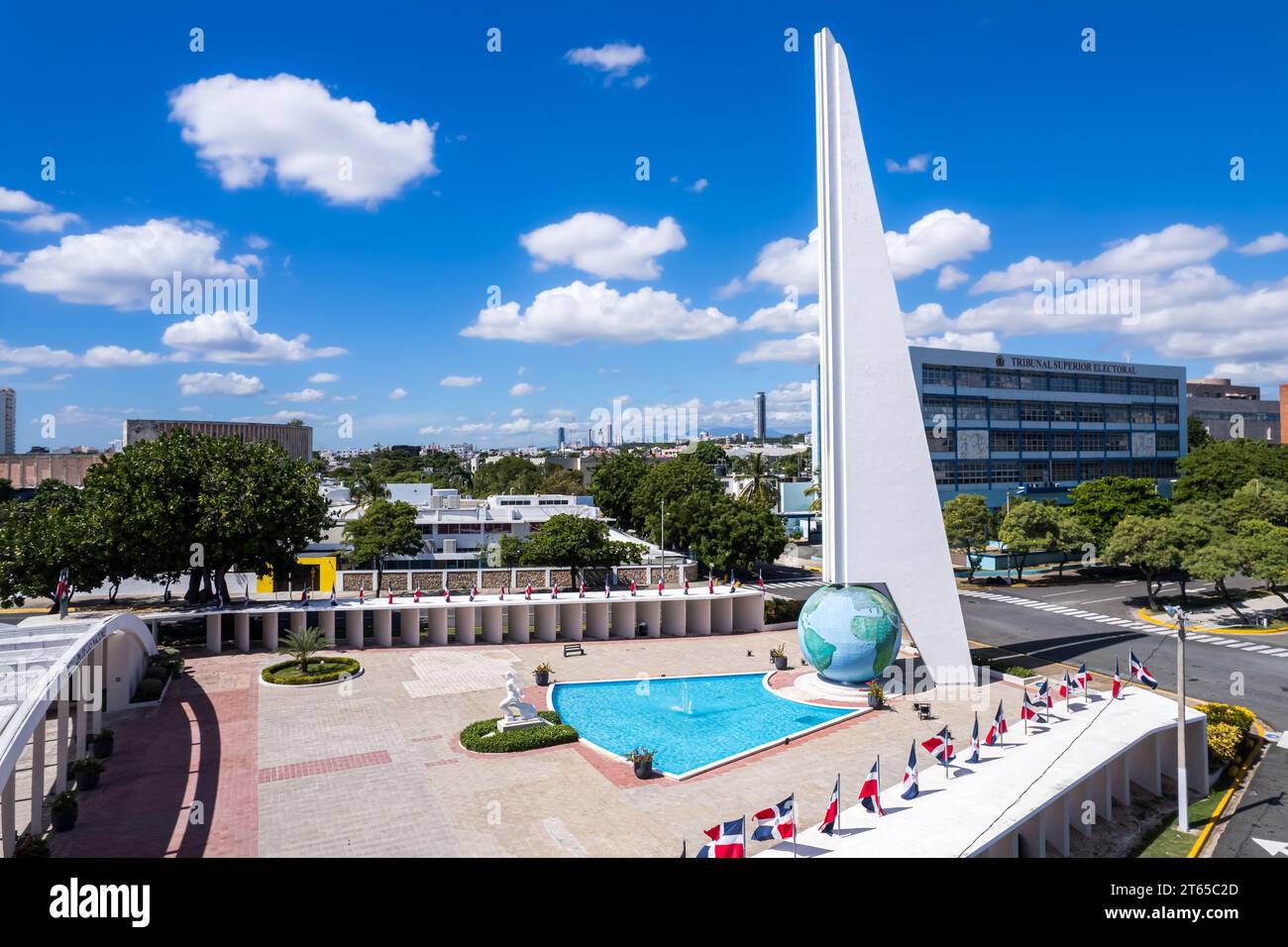 Aerial view of the Santo Domingo, Capital Of Dominican Republic, its ...