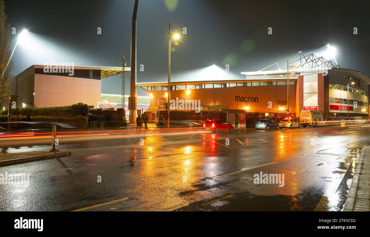 The Racecourse Ground, the home of Wrexham Football Club, North Wales ...