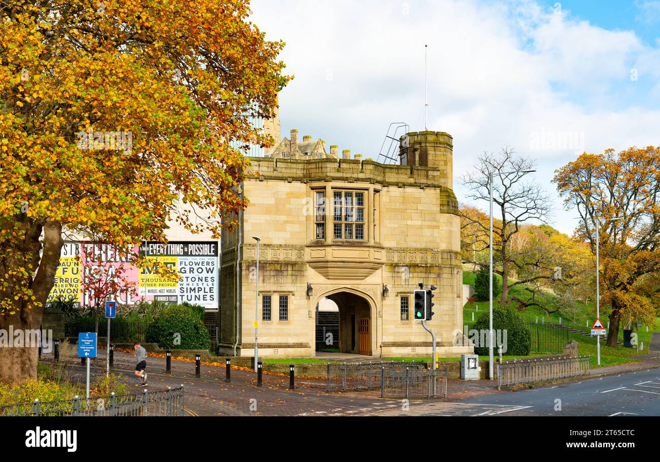 World War one Memorial Arch, Deiniol Road, Bangor, Gwynedd, North Wales ...