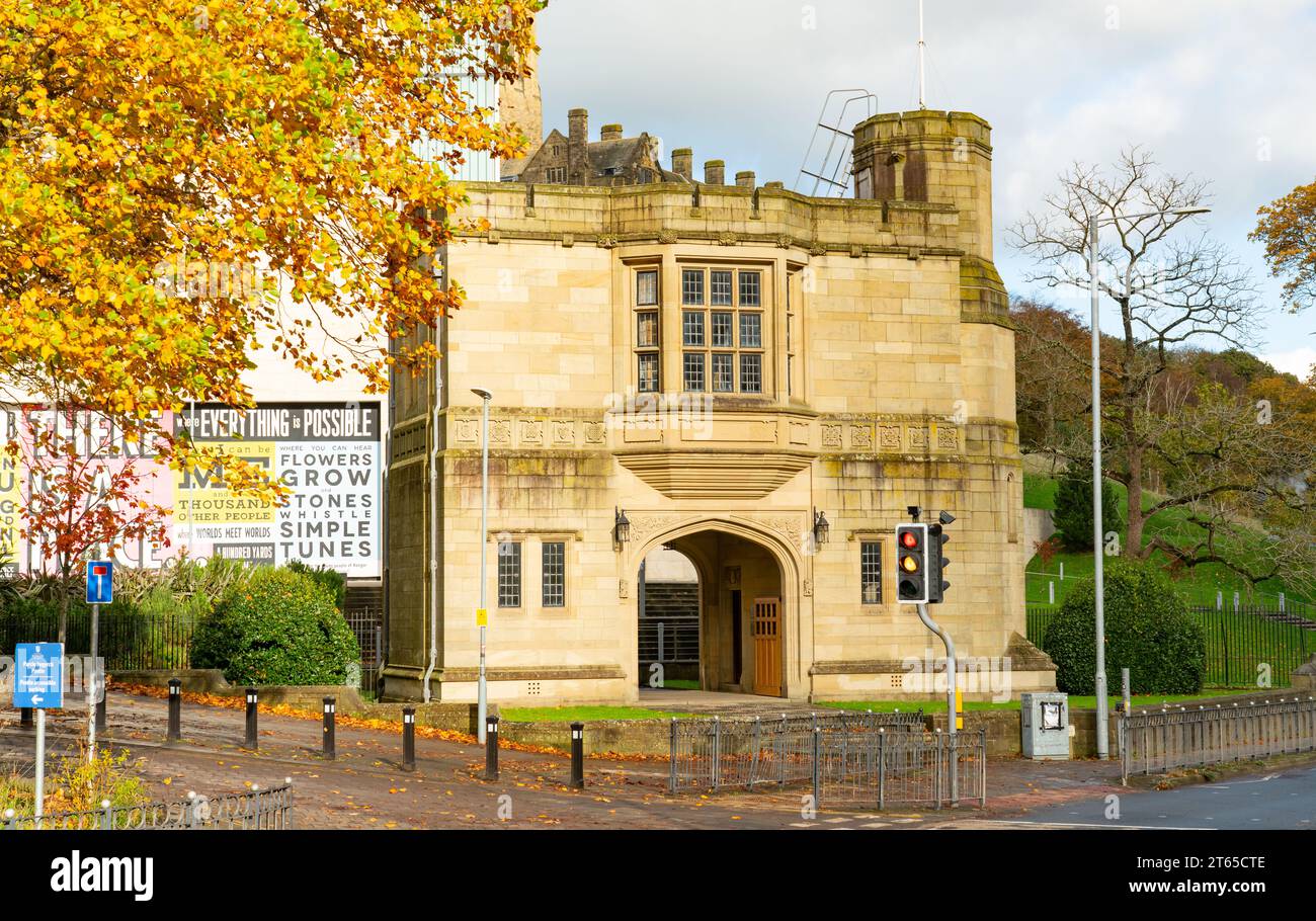 World War one Memorial Arch, Deiniol Road, Bangor, Gwynedd, North Wales ...