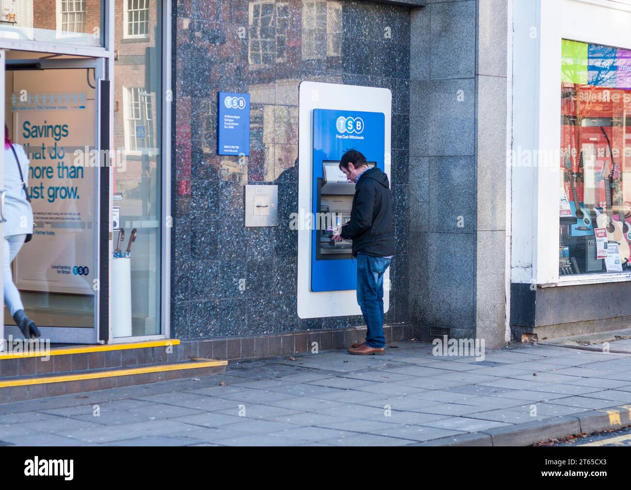 Wall cash machine hole in the wall cash dispenser hi-res stock ...