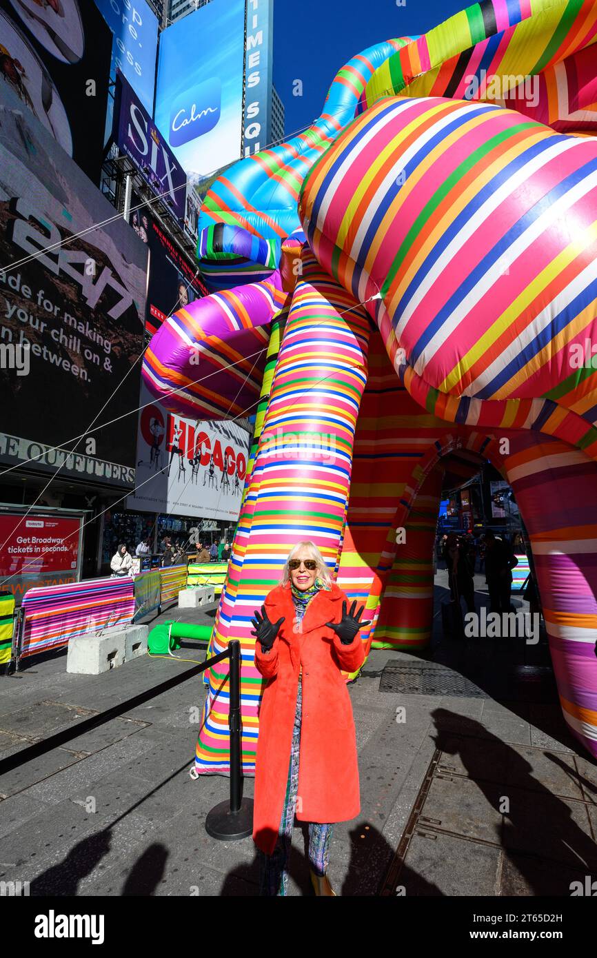 New York, USA. , . Argentinian conceptual pop artist Marta Minujín, 80 ...