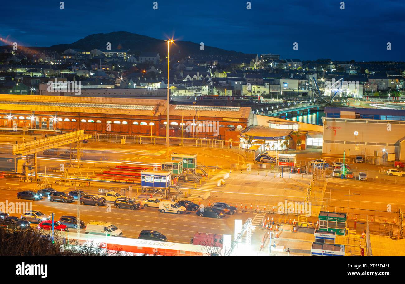 Holyhead Ferry Terminal, Anglesey, North Wales. Pictured in October ...