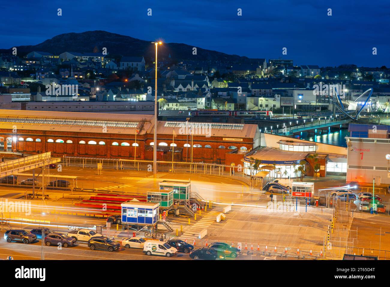 Holyhead Ferry Terminal, Anglesey, North Wales. Pictured in October ...