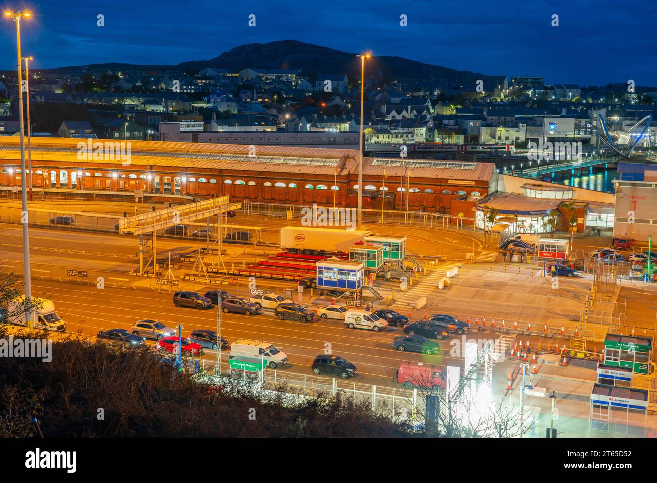 Holyhead Ferry Terminal, Anglesey, North Wales. Pictured in October ...