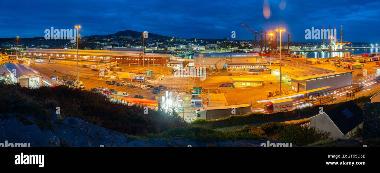 Holyhead Ferry Terminal, Anglesey, North Wales. Pictured in October ...