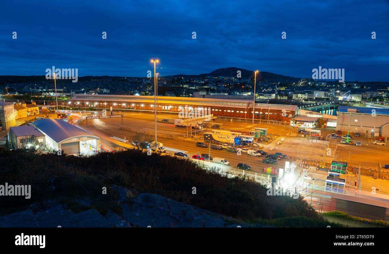 Holyhead Ferry Terminal, Anglesey, North Wales. Pictured in October ...