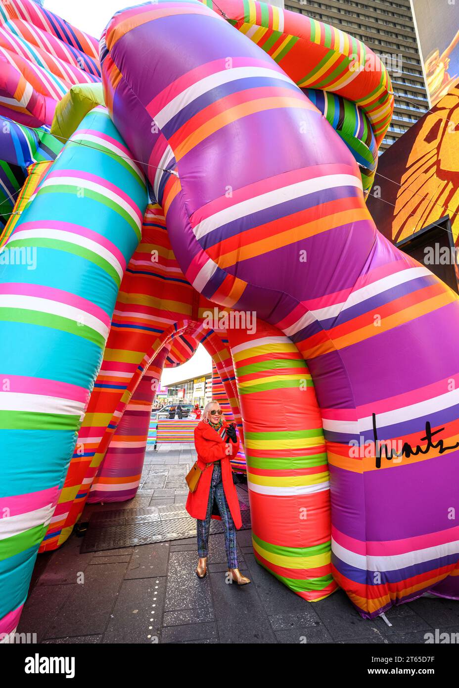 New York, USA. , . Argentinian conceptual pop artist Marta Minujín, 80 ...