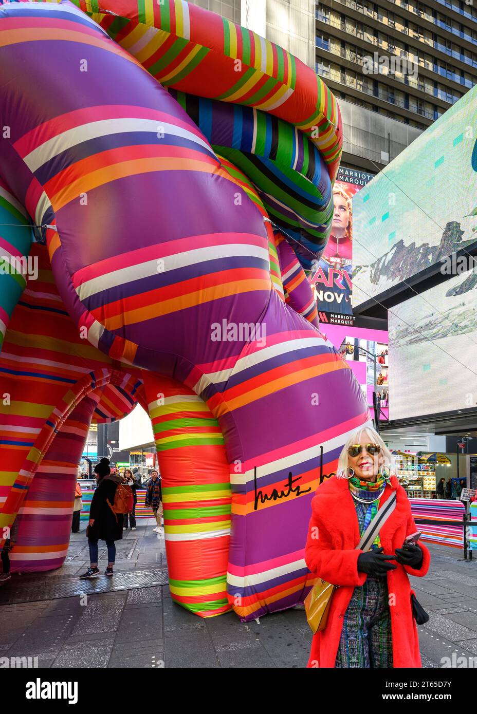 New York, USA. , . Argentinian conceptual pop artist Marta Minujín, 80 ...