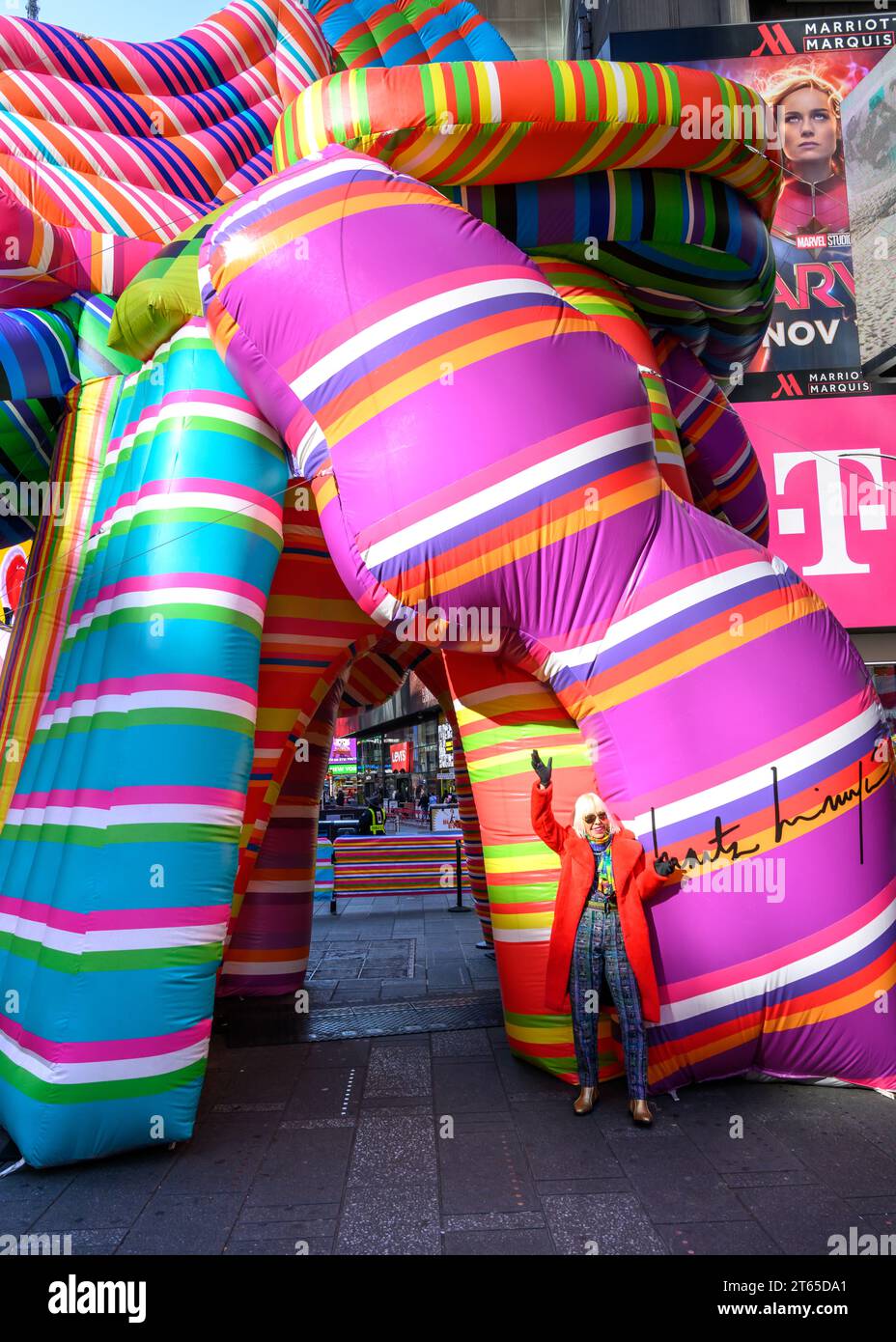 New York, USA. , . Argentinian conceptual pop artist Marta Minujín, 80 ...