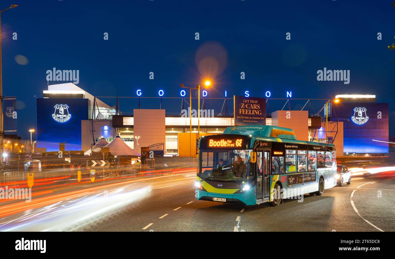 Goodison Park, Walton, Liverpool 4, the home of Everton Football Club ...