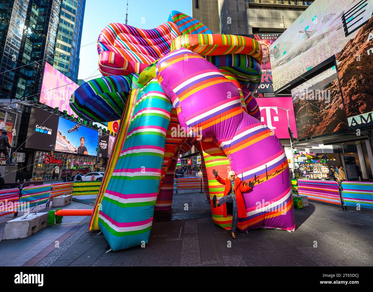 New York, USA. , . Argentinian conceptual pop artist Marta Minujín, 80 ...