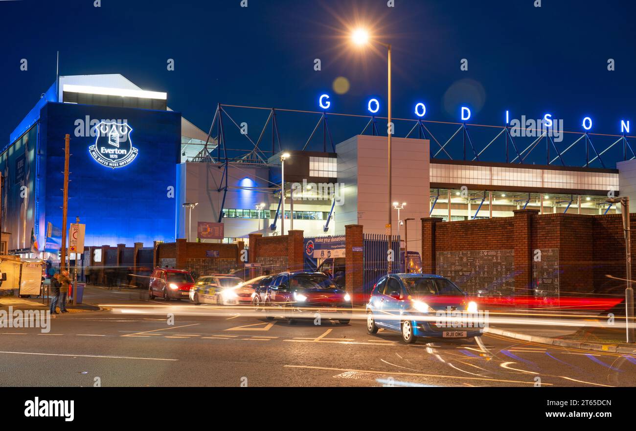 Goodison Park, Walton, Liverpool 4, the home of Everton Football Club ...