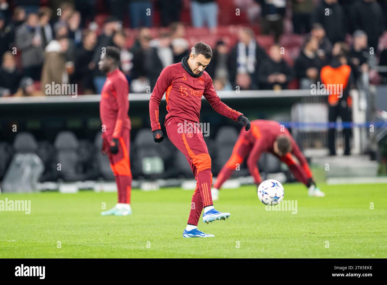 Copenhagen, Denmark. 08th Nov, 2023. Sergio Reguilon (15) of Manchester ...