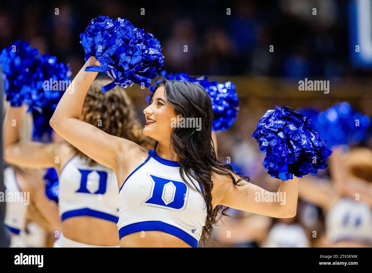November 1, 2023: Duke Blue Devils cheerleaders during the first half ...