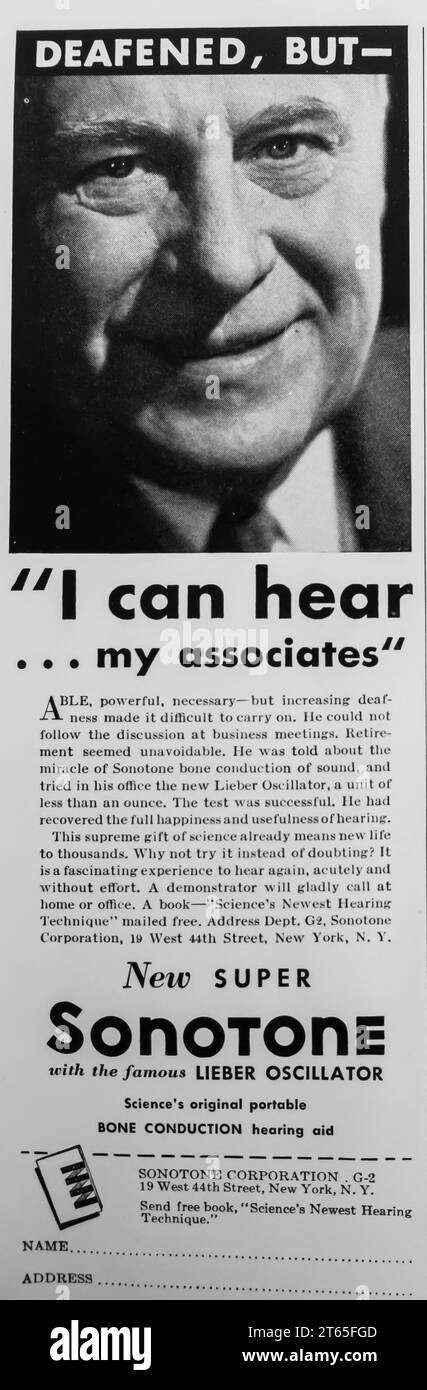 Vintage hearing aid hi-res stock photography and images - Alamy