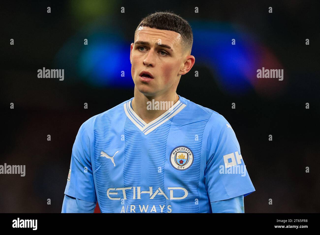 Phil Foden #47 of Manchester City during the UEFA Champions League ...