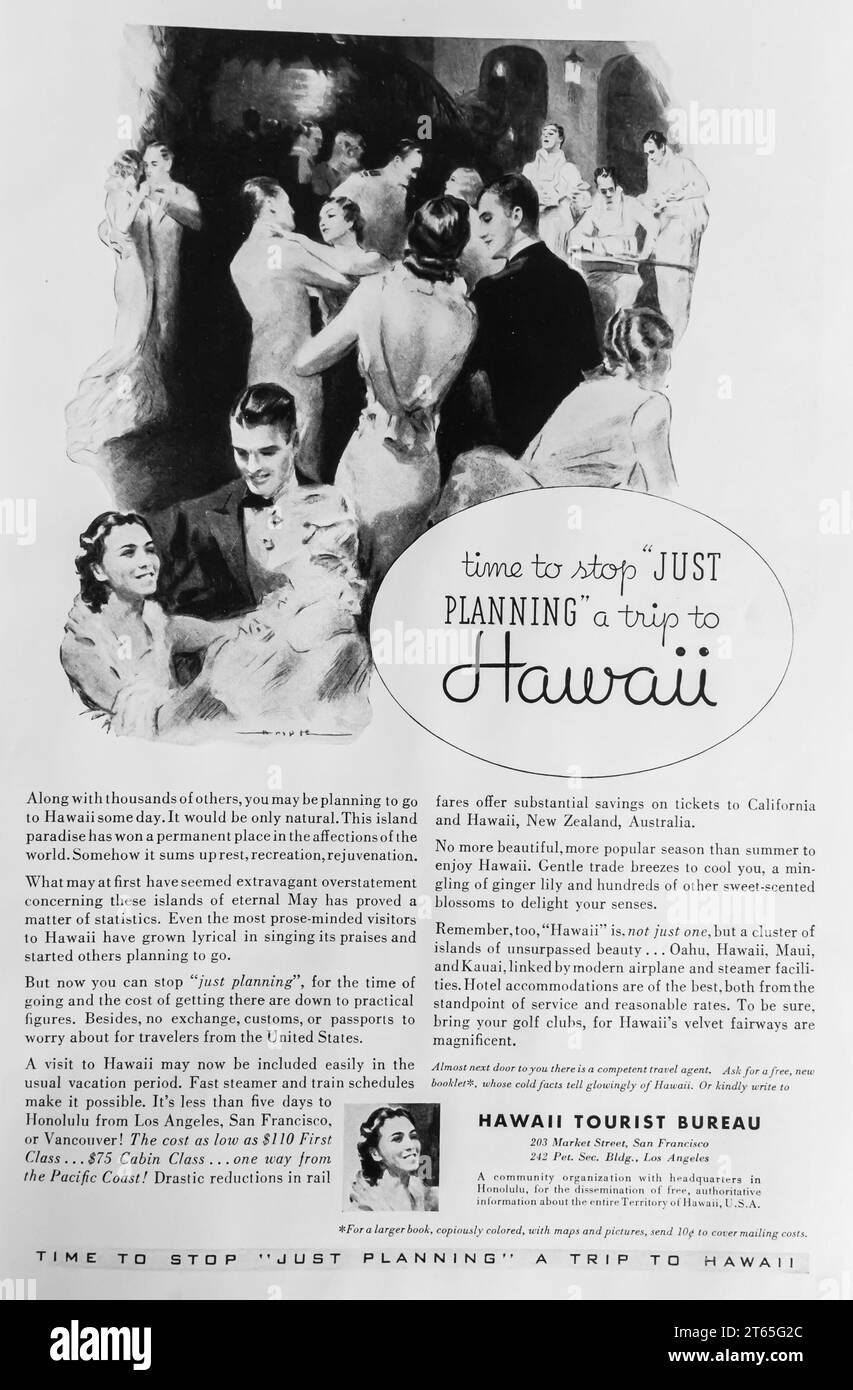 1930s hawaii hi-res stock photography and images - Alamy