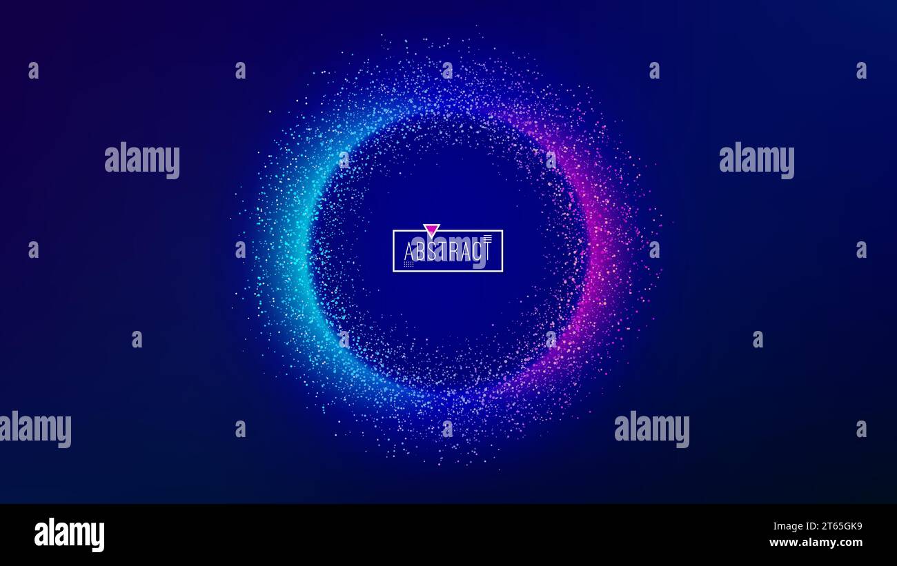 Dynamic abstract flow particles background. Vector Stock Vector Image ...