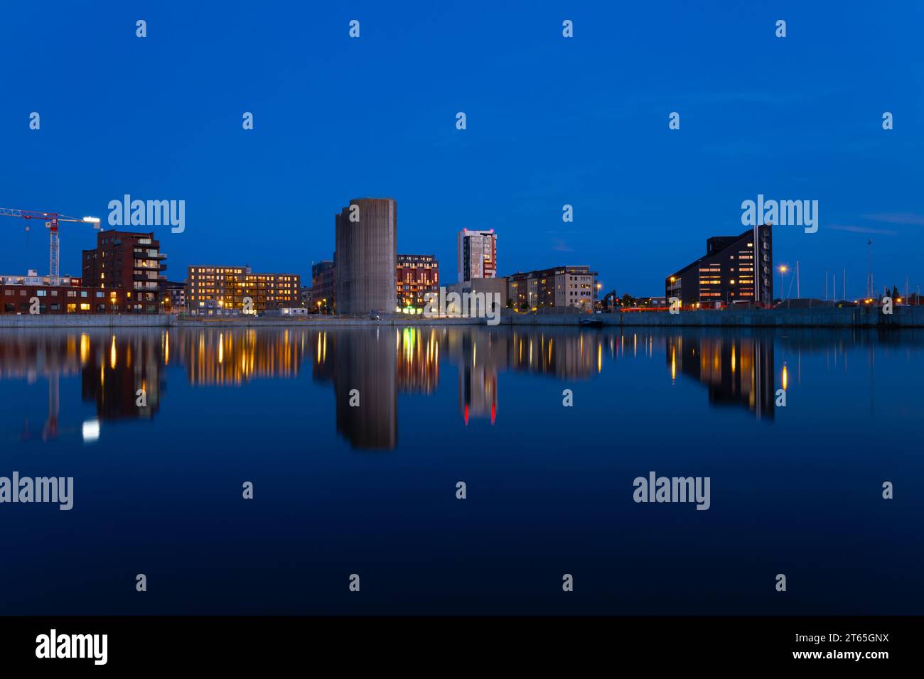 with a view over Limhamn, Sweden Stock Photo - Alamy