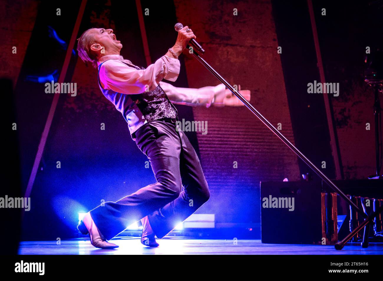 Dave Gahan, lead singer of English electronic music band, Depeche Mode ...