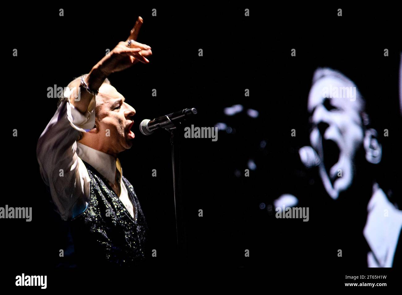 Dave Gahan, lead singer of English electronic music band, Depeche Mode ...
