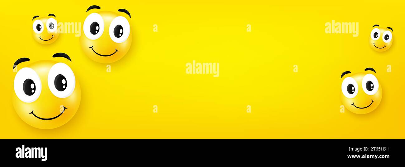 Smile face background. Happiness fun thoughts face emotion. Round ...