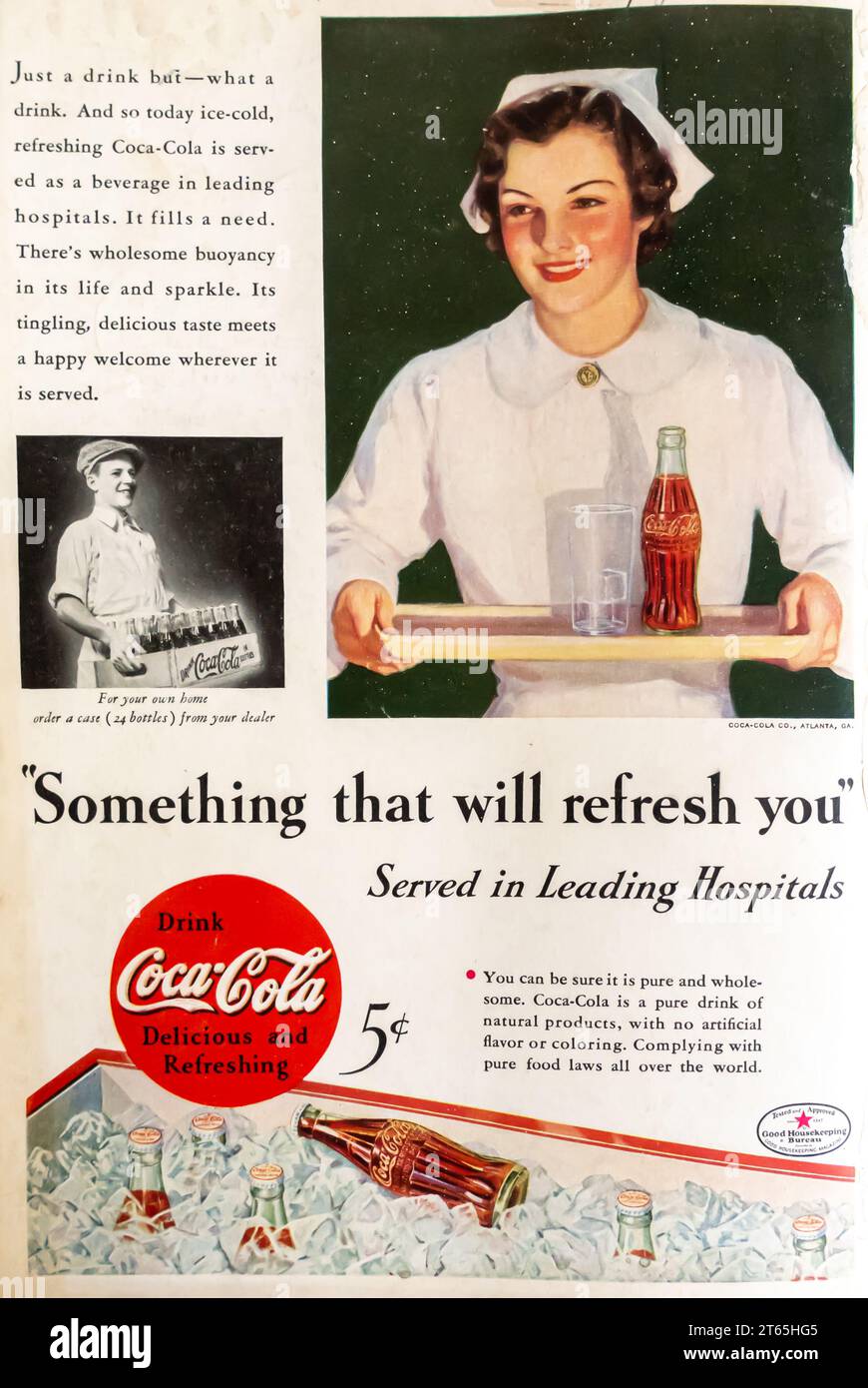 Coca cola ads 30s coke hi-res stock photography and images - Alamy