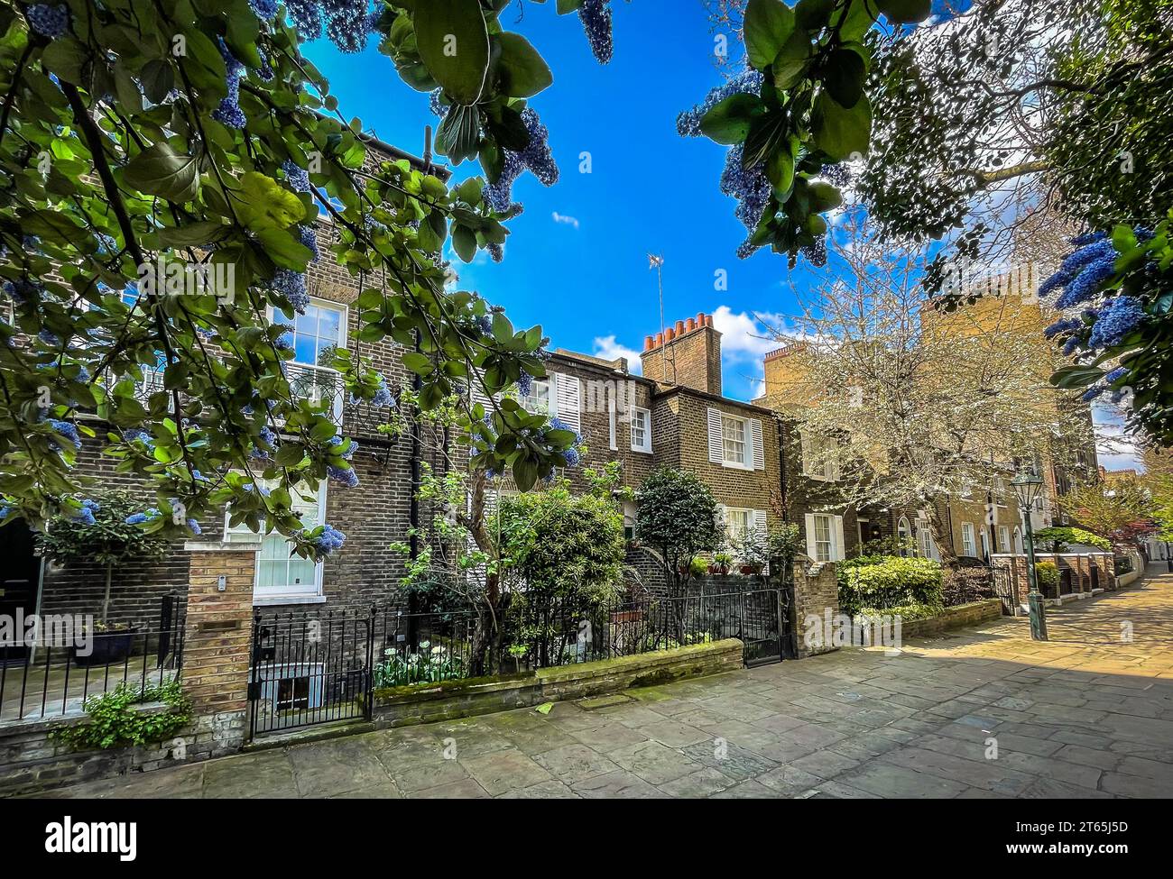 England, United Kingdom, April 17th 2023, view of an alley in the Royal ...