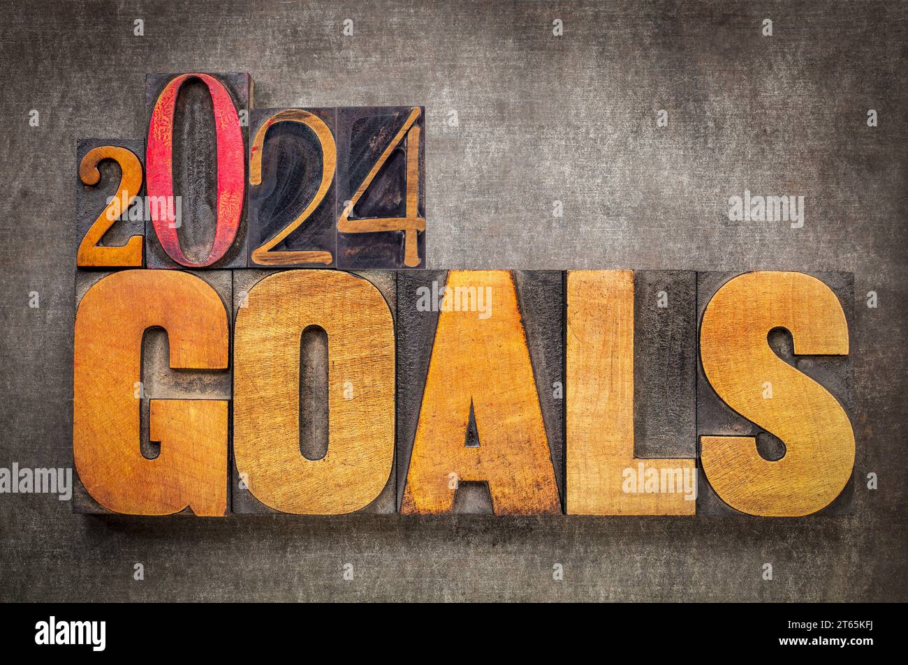 2024 goals - New Year resolutions and goal setting concept - word ...