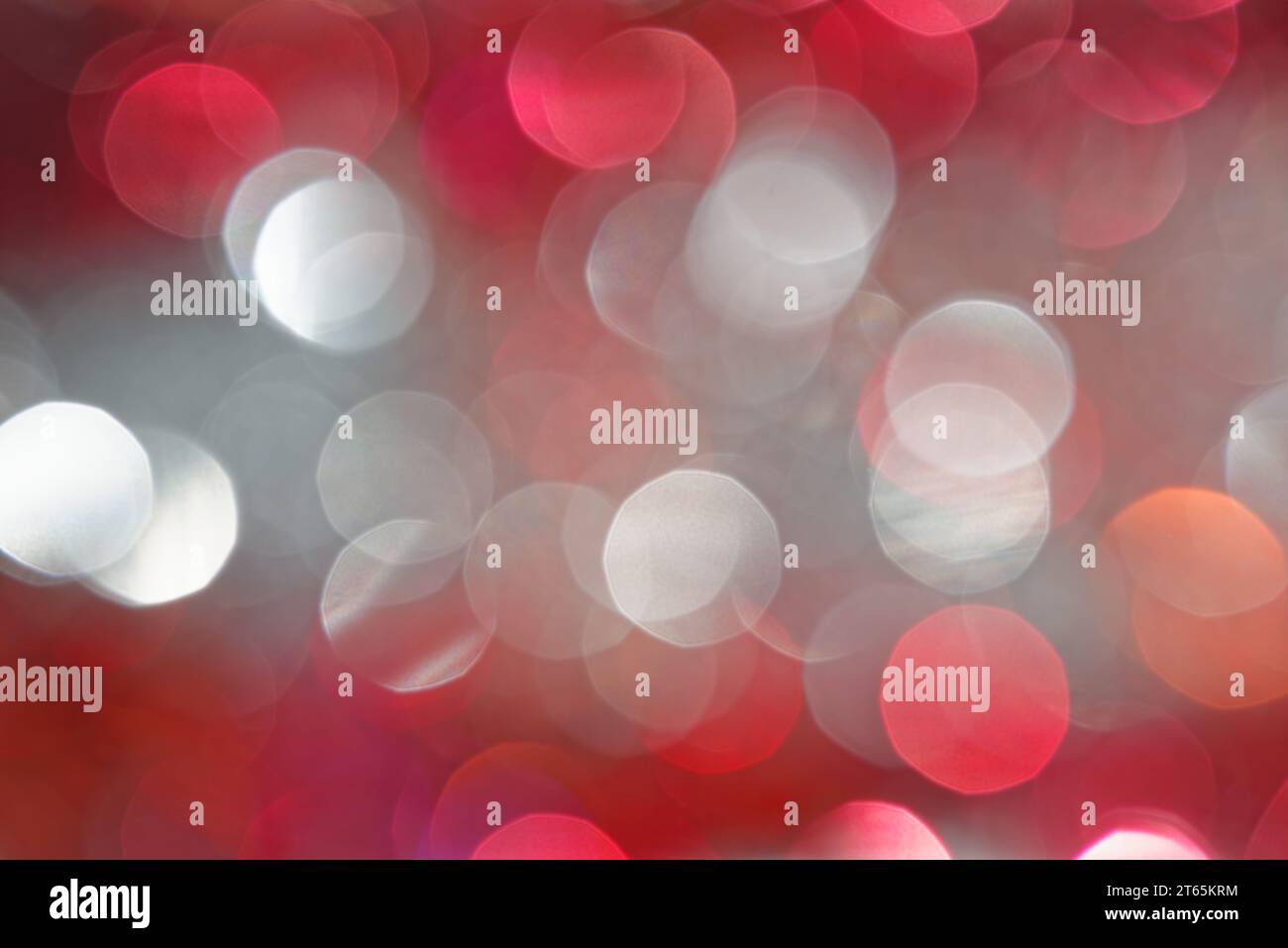 Abstract celebration background image - defocused red and white lights ...