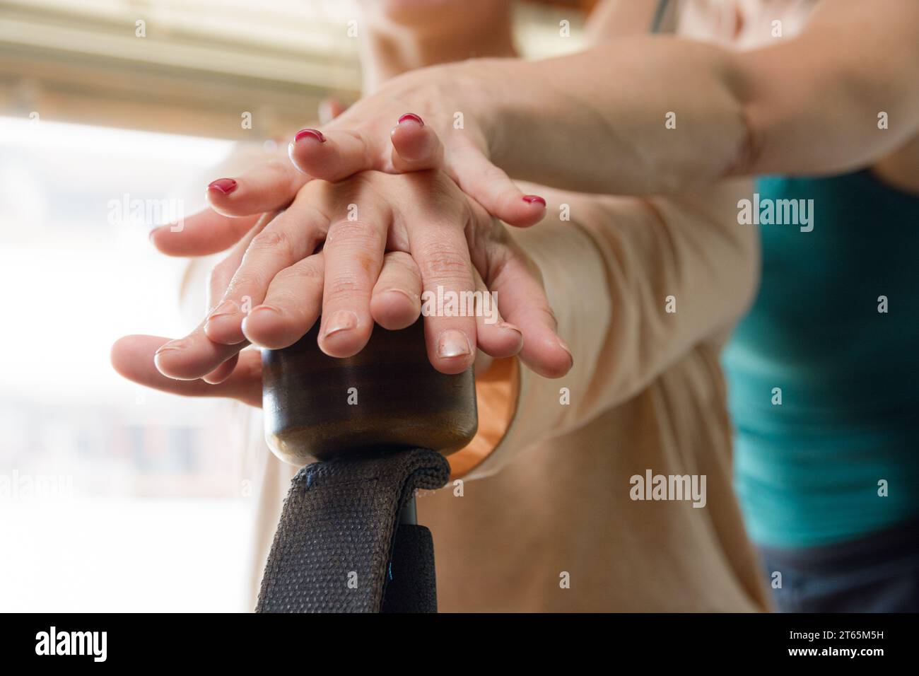 Instructor helping student during hi-res stock photography and images ...