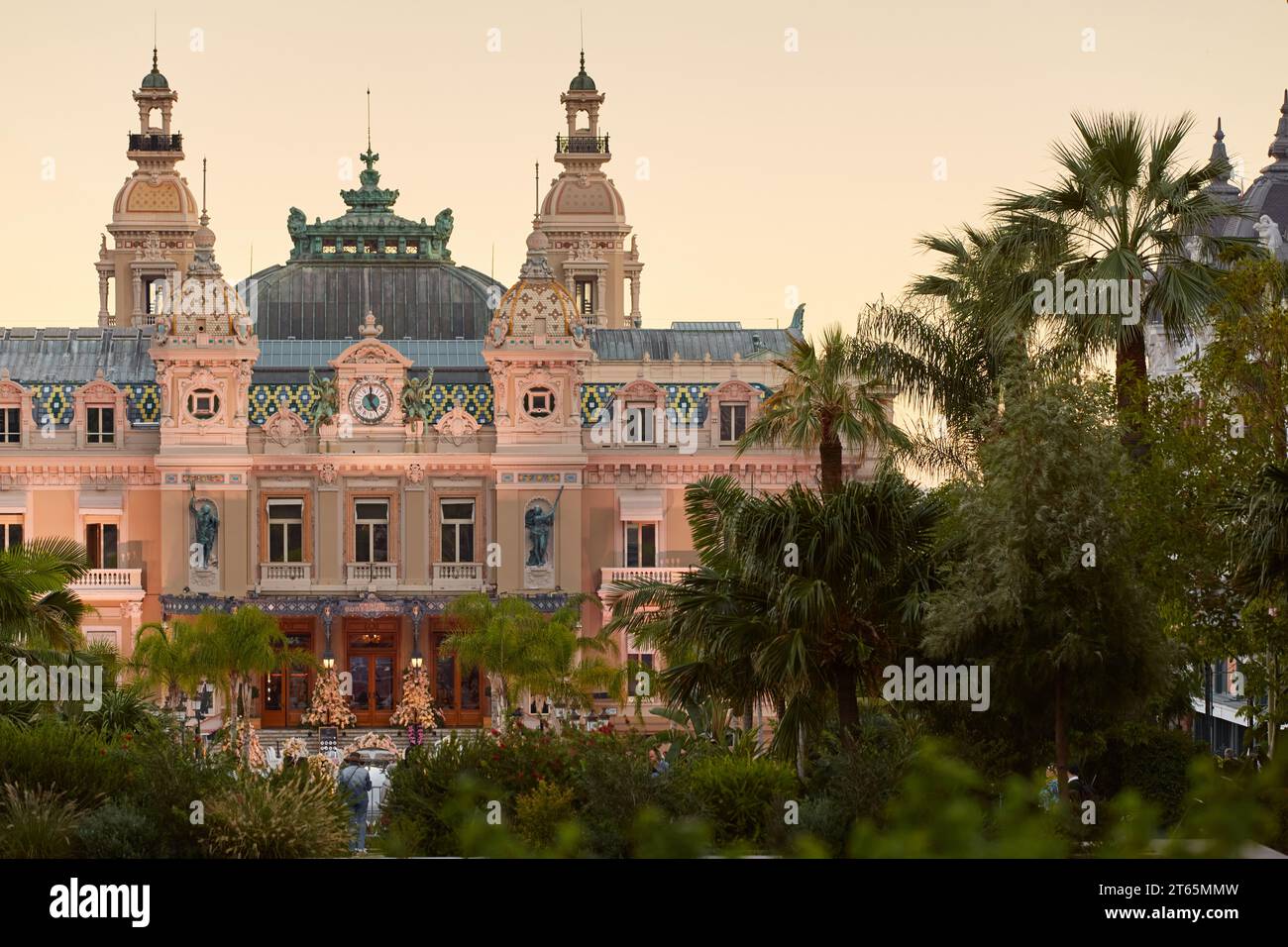 Monaco, Monte-Carlo, 12 November 2022: The famous square of Casino ...