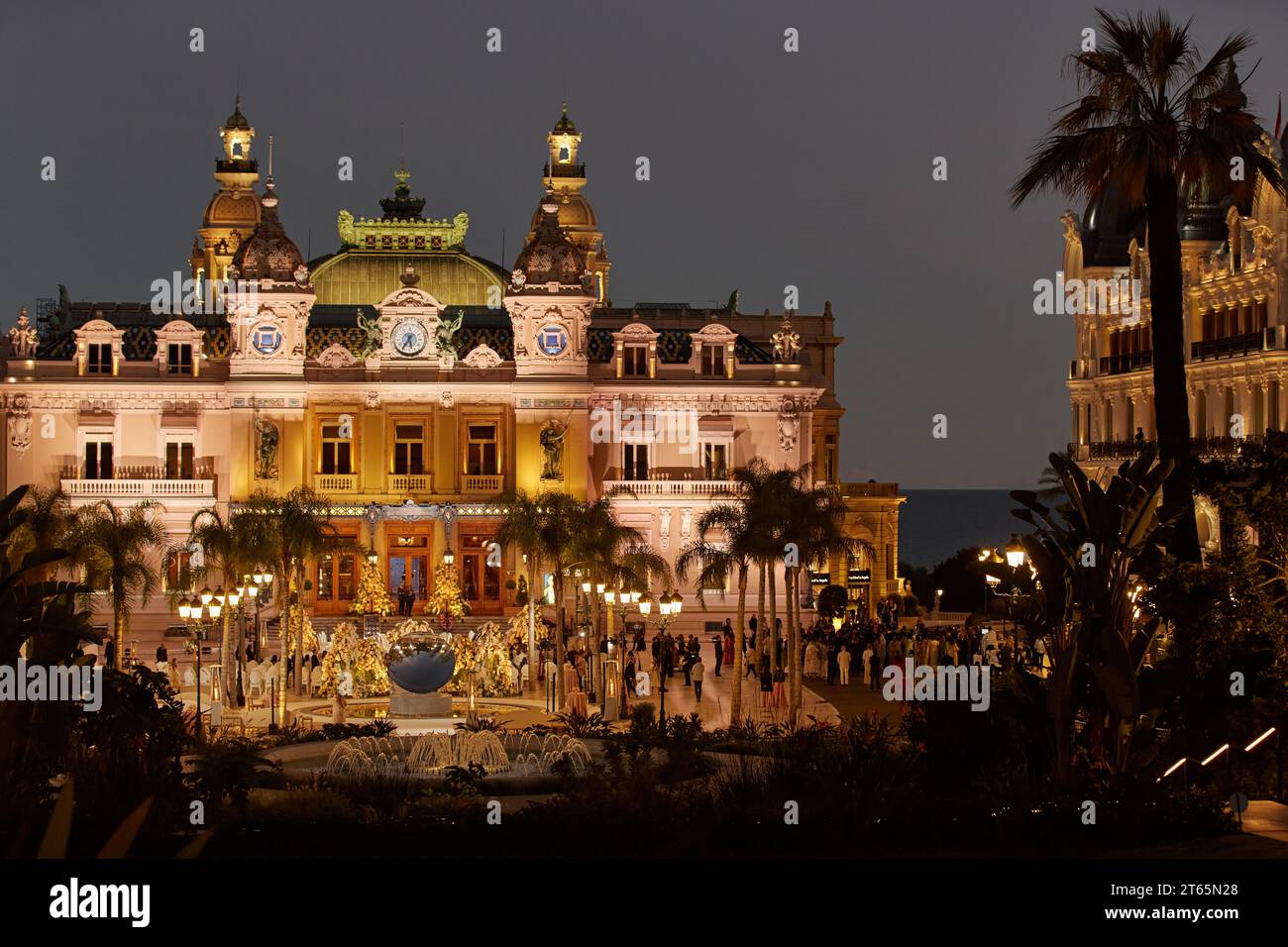 Monaco, Monte-Carlo, 12 November 2022: The famous square of Casino ...