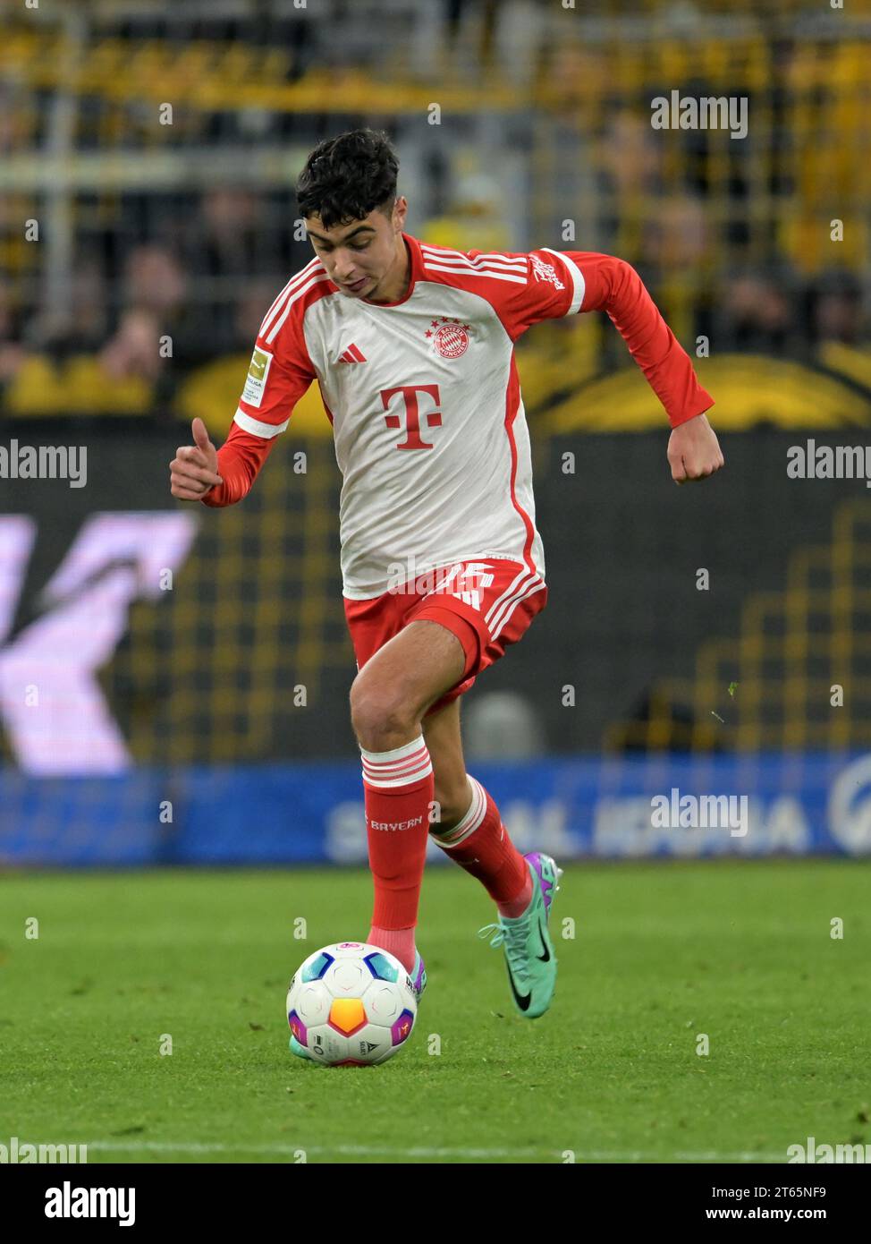 DORTMUND - Aleksandar Pavlovic of FC Bayern Munchen during the ...