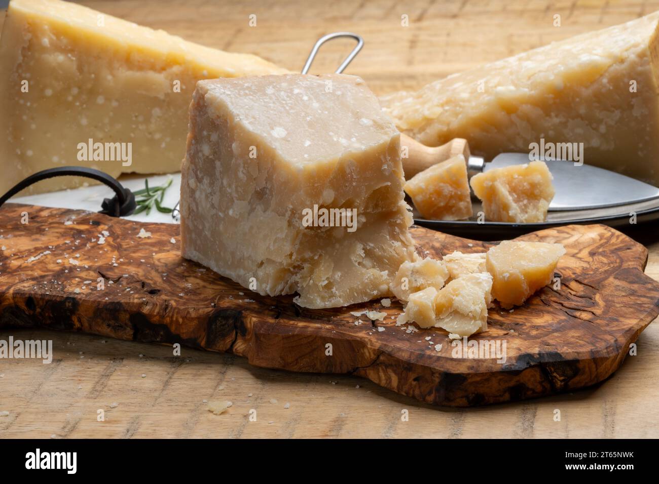 Cheese collection, hard 60 months old, yellow Italian cheese parmesan ...