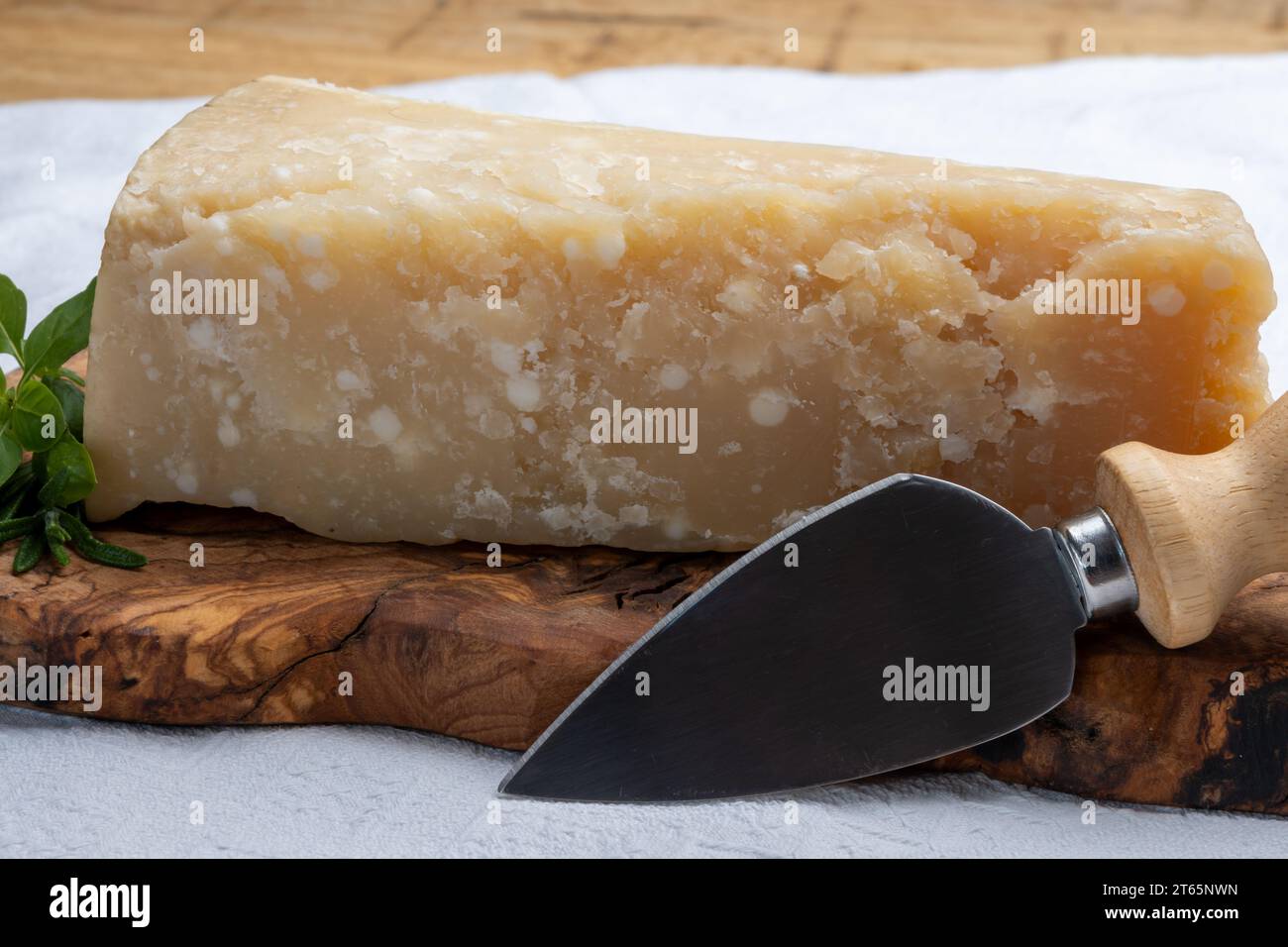 Cheese collection, hard matured yellow Italian cheese parmesan or ...