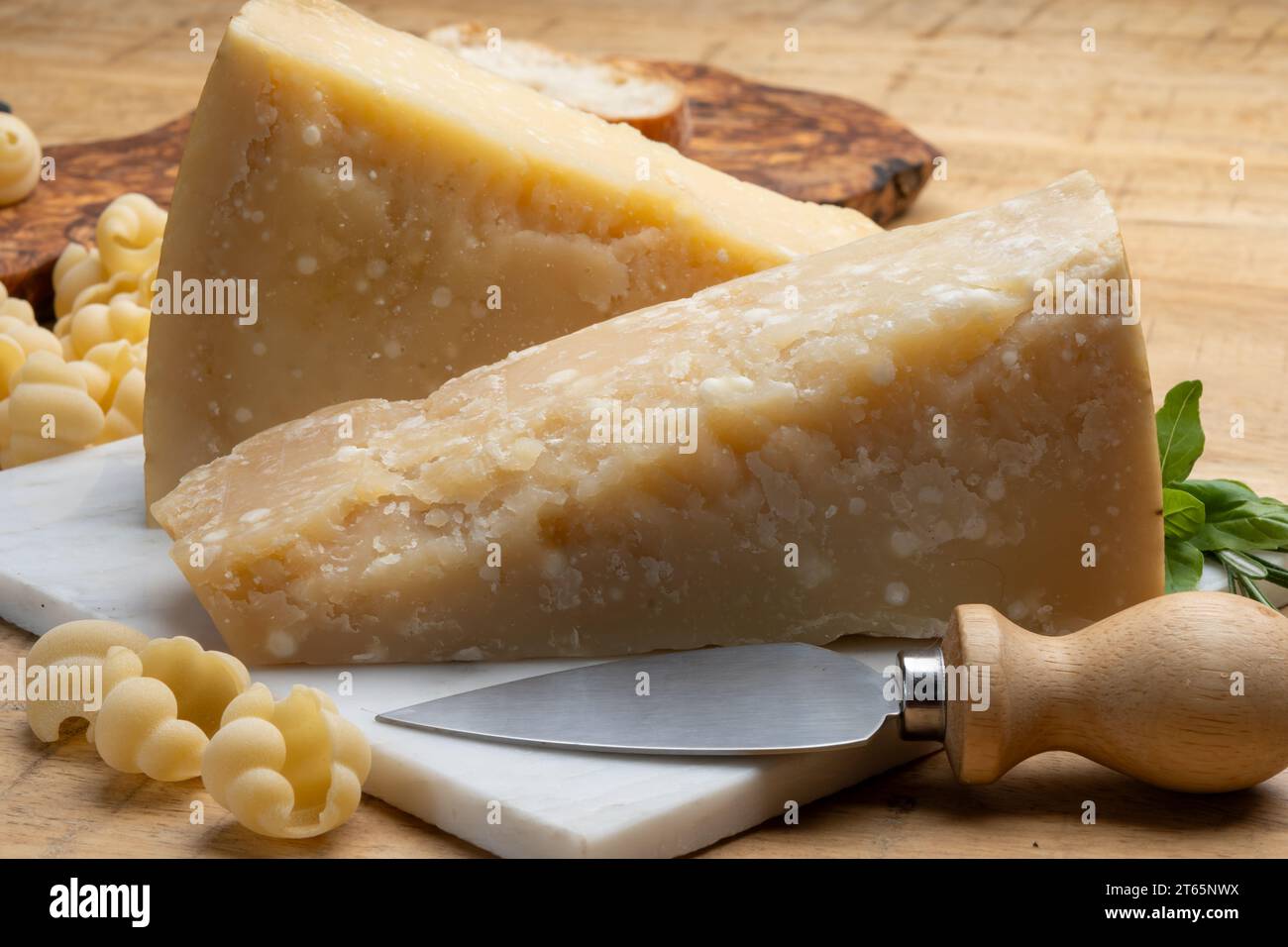 Cheese collection, hard matured yellow Italian cheese parmesan or ...