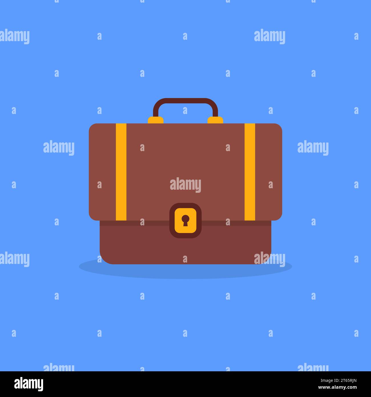 cartoon minimal brown suitcase icon Stock Vector Image & Art - Alamy