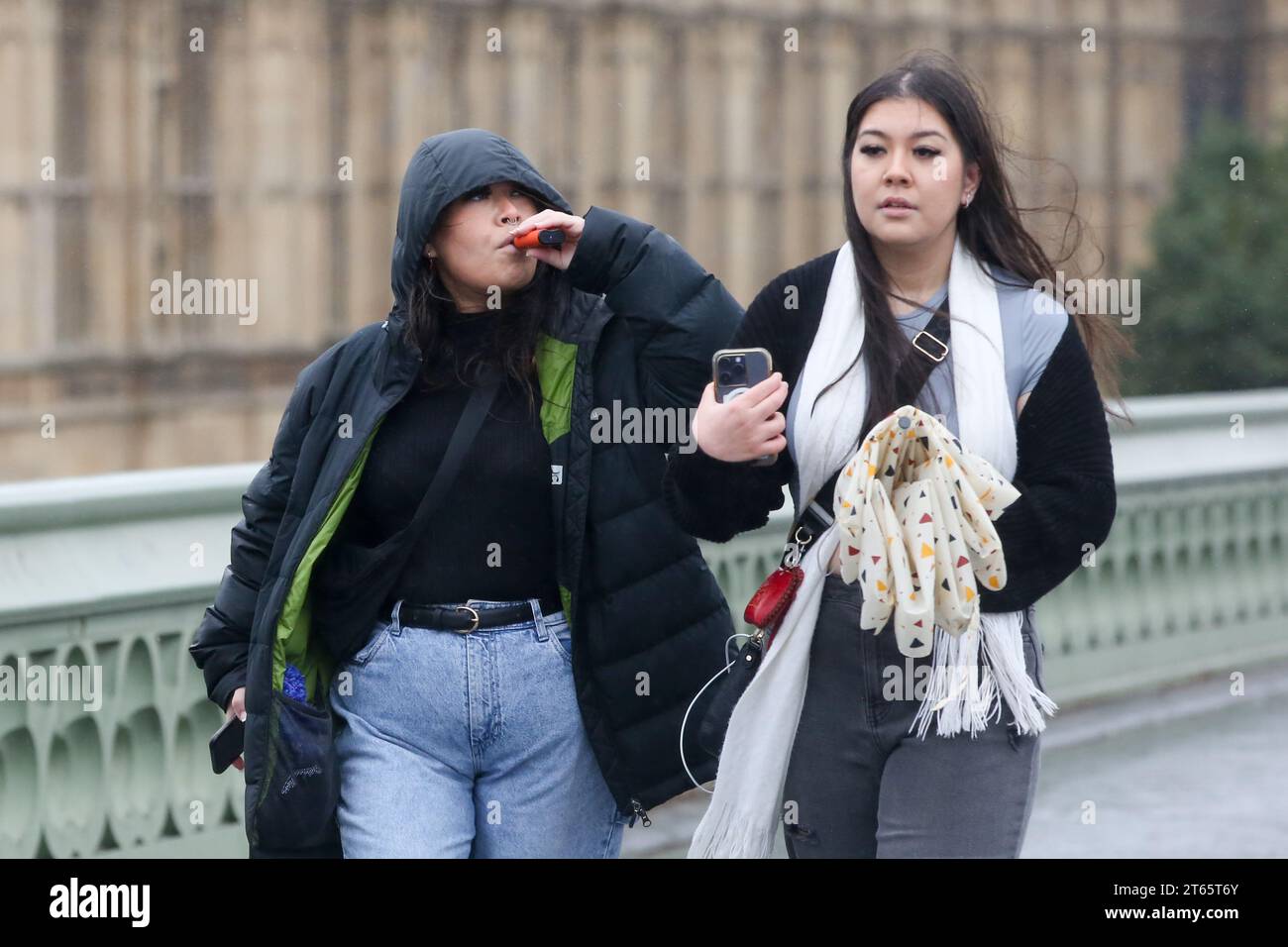 A young woman smoking vape in central London. Under plans unveiled in ...